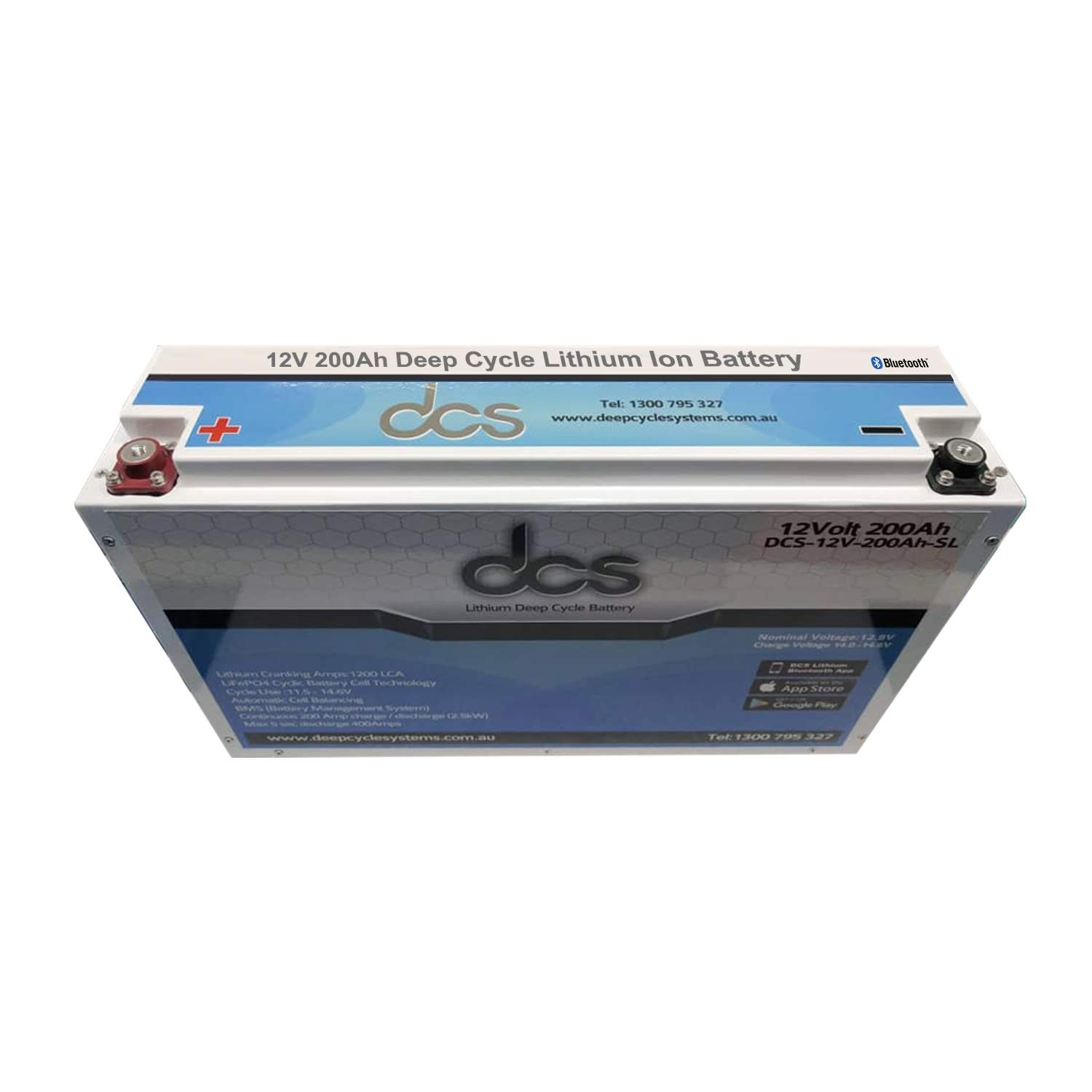 DCS 12V 200Ah Slim Line (Lithium Ion)