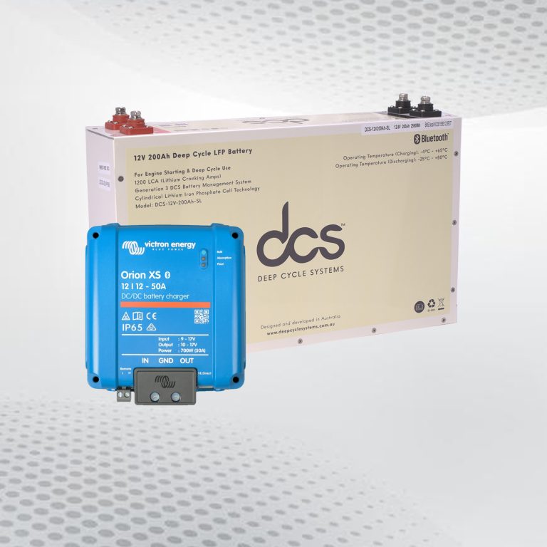 DCS 12V 200AH SL + VICTRON 50A ORION XS DC-DC BATTERY CHARGER