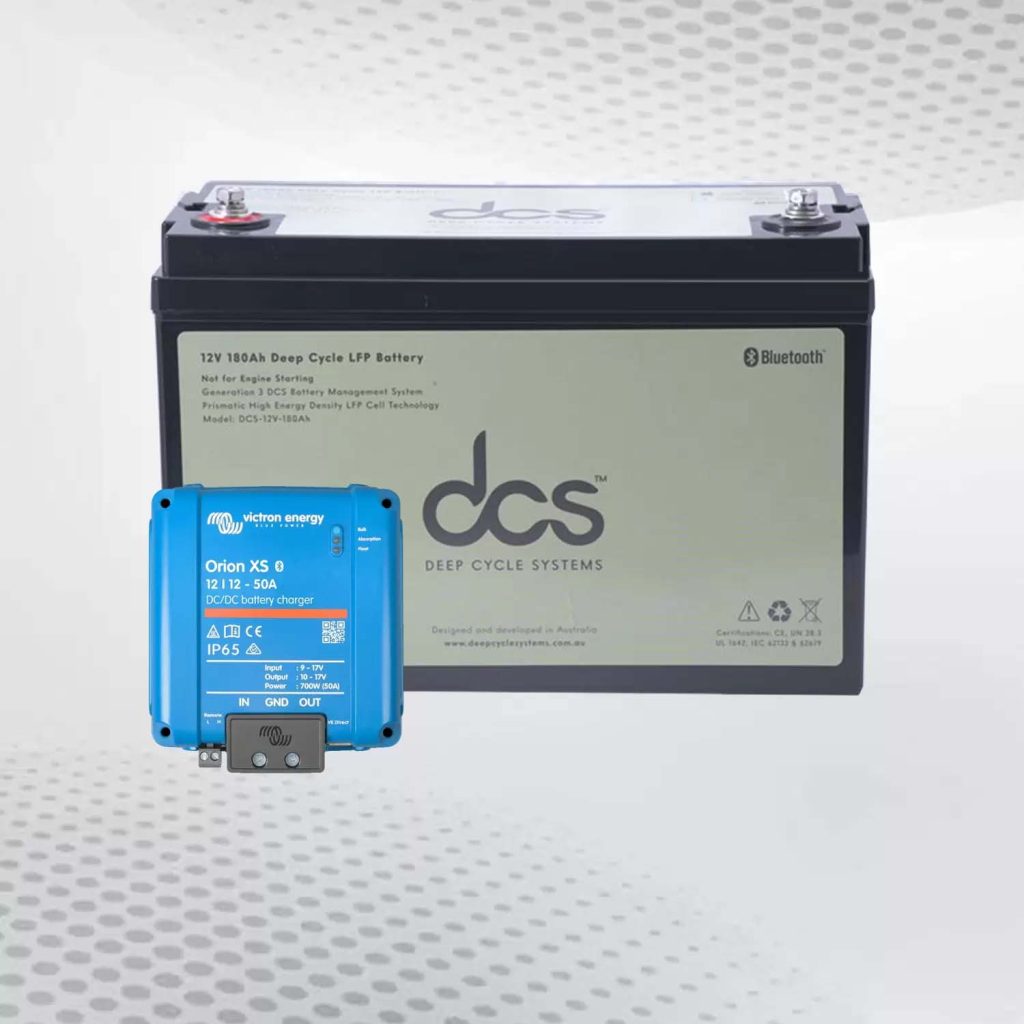 DCS 12V 180AH (LITHIUM) + Victron 50A Orion XS DC-DC Battery Charger